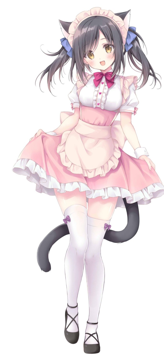 korie riko animal ears maid nekomimi skirt lift tail thighhighs | #1184281 | yande.re